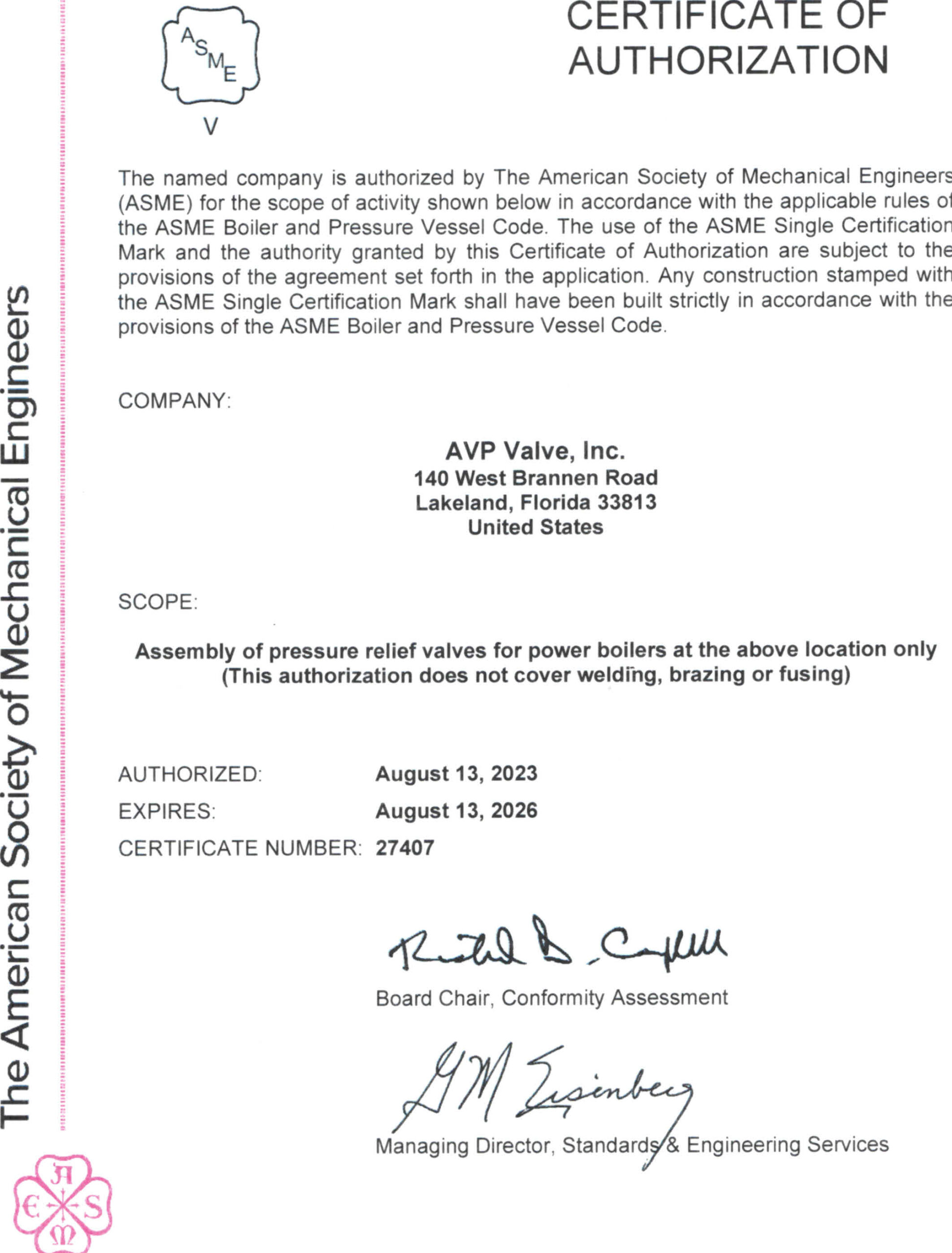 Products – AVP Valve